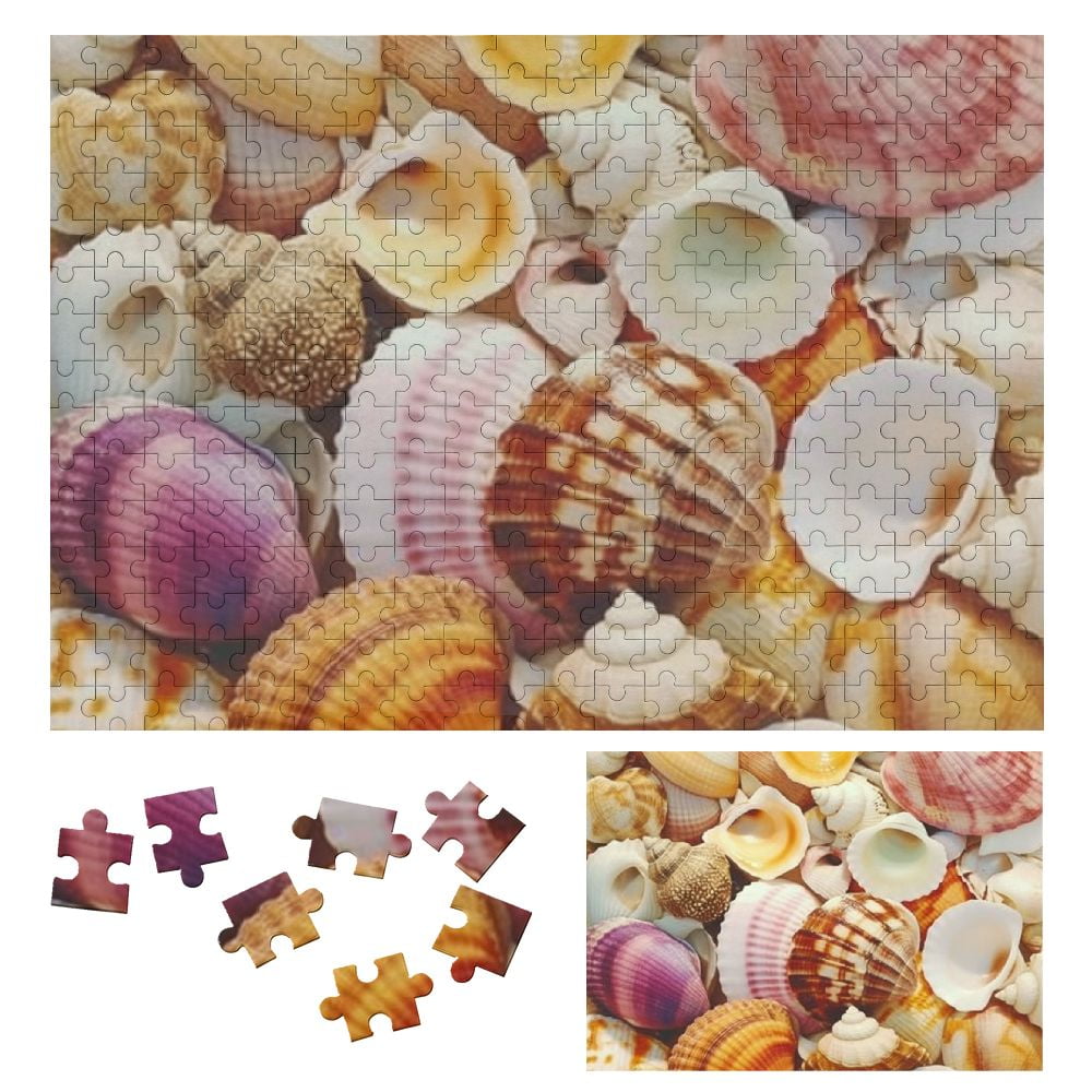 Shiartex Colorful Seashells On Beach Puzzle for Adults, Jigsaw Puzzles ...