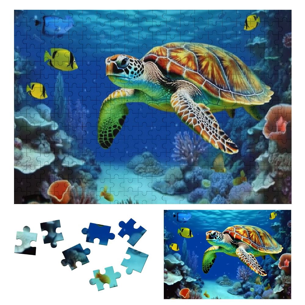 Shiartex Coral Reef Fish Wooden Jigsaw Puzzle for Adults and Kids - Fun ...
