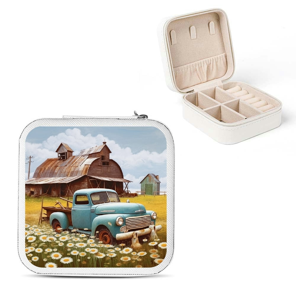 Shiartex Daisies and Windmill Mini Jewelry Organizer Case for Necklace ...