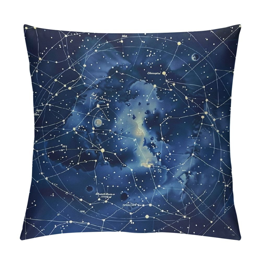 Shiartex Decorative Square Pillow Covers Galaxy Star, Starry Universe ...