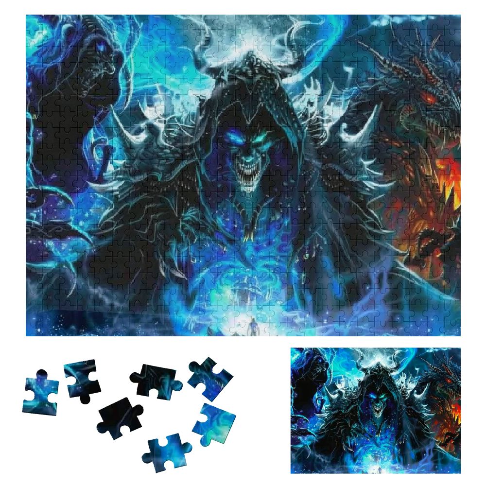 Shiartex Demon Blue Light Fantasy Wooden Jigsaw Puzzle, Impossible Hard ...