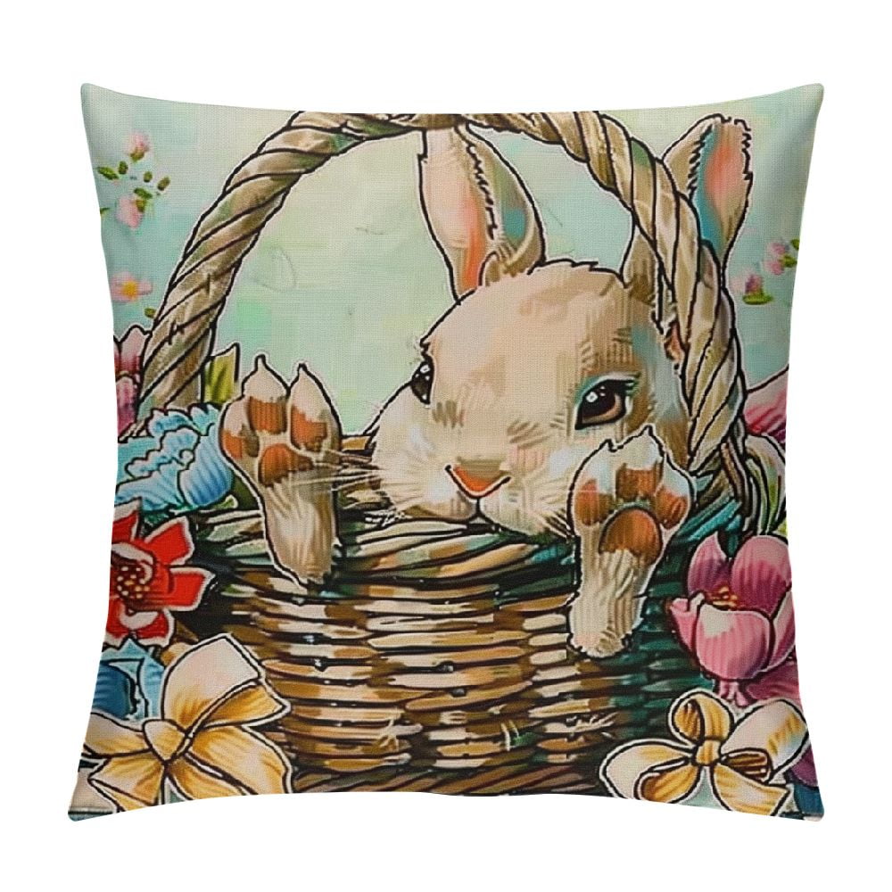 Shiartex Easter Pillow Covers Easter Decorations for Farmhouse Spring ...