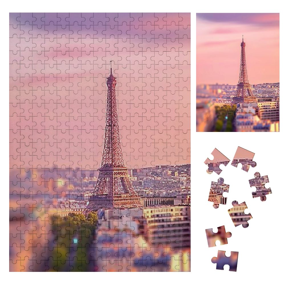 Shiartex Eiffel Tower Wooden Jigsaw Puzzle Family Friends Gift Relaxing Intellectual Challenge ...
