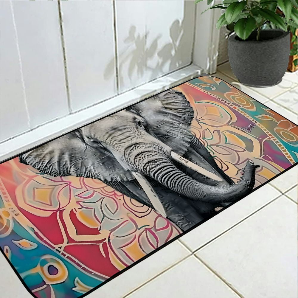 Shiartex Elephant Tusk Indoor Outdoor Entrance Doormat Mat with Anti ...