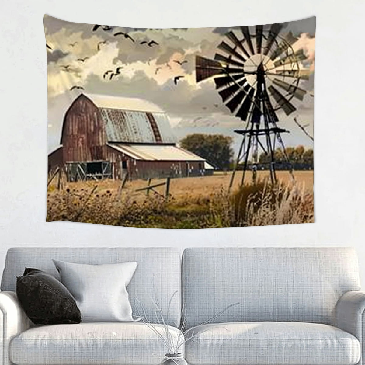 Shiartex Farm Landscape Wall Tapestry Art for Home Decoration 40x30in ...