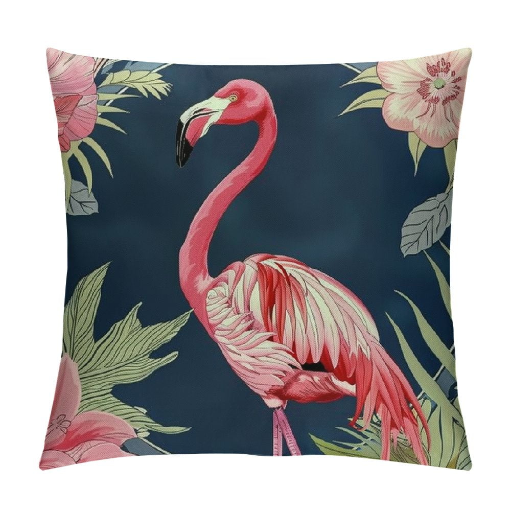 Shiartex Flamingo Throw Pillow Covers for Sofa Couch Decoration ...