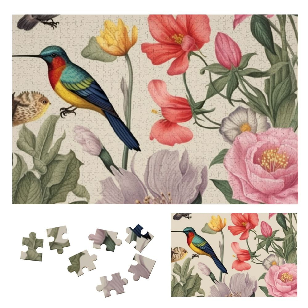 Shiartex Flower Puzzles for Adults, Garden Jigsaw Puzzle with ...