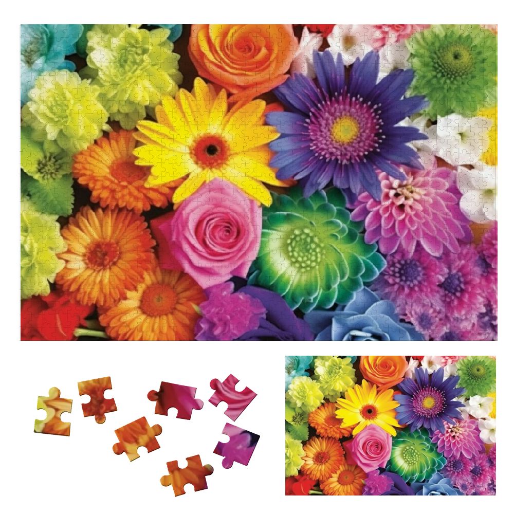 Shiartex Flower Puzzles for Adults, Colorful flowers Jigsaw Puzzles for ...