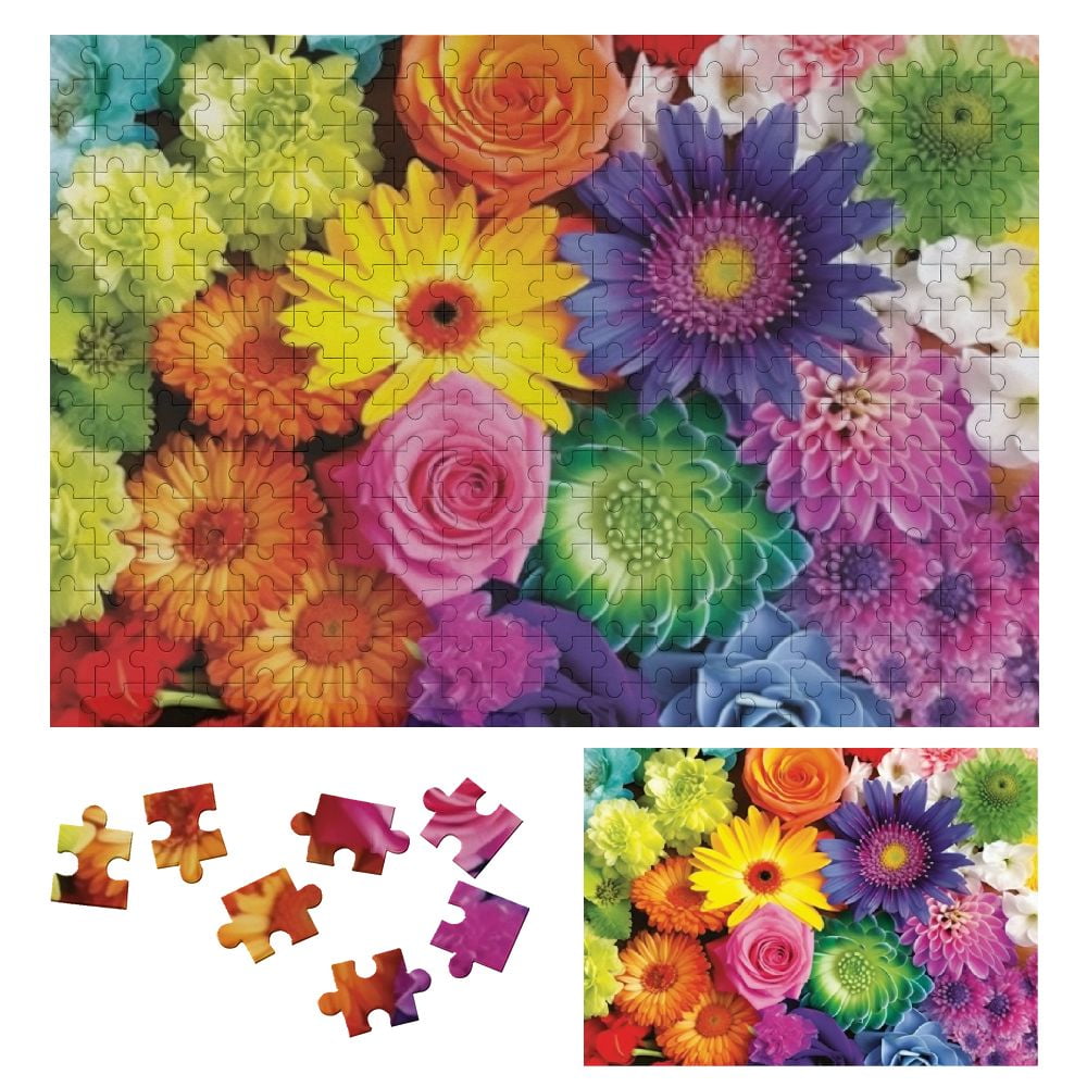 Shiartex Flower Puzzles for Adults, Colorful flowers Jigsaw Puzzles for ...