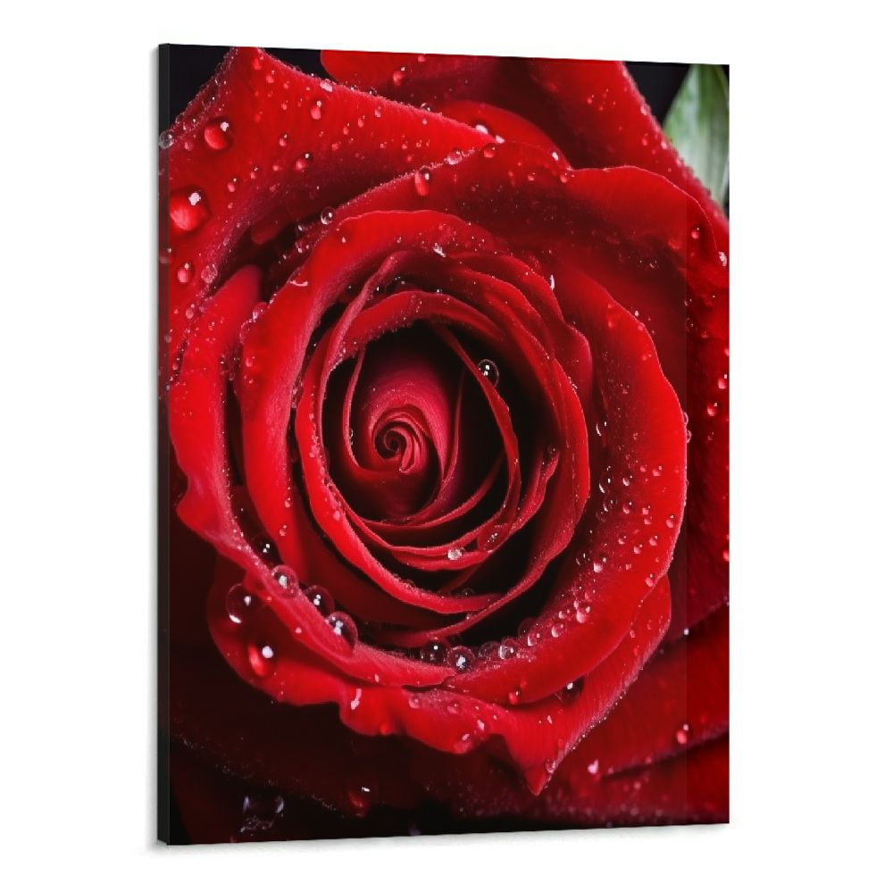 Shiartex Flower Red Roses Poster Canvas Picture Print Artwork Home ...