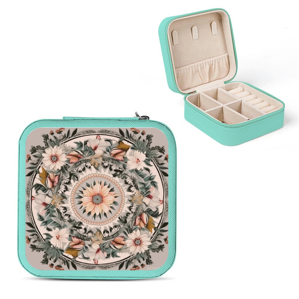 Shiartex Flowers Leaves Circular Design Jewelry Storage Artifacts ...