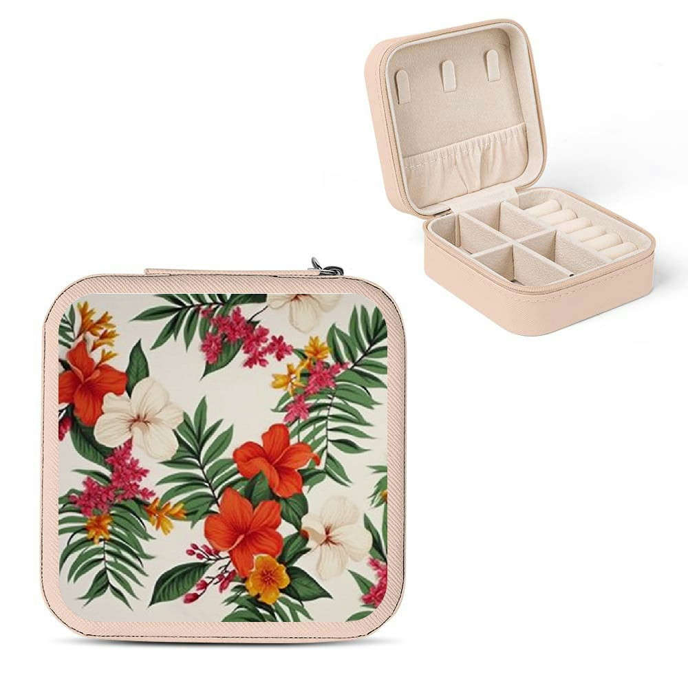 Shiartex Flowers Leaves Jewelry Box Organizer for Necklace, Ring ...