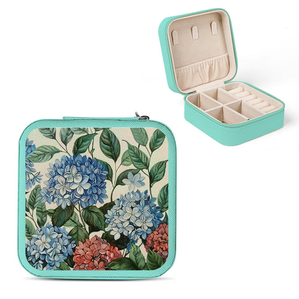Shiartex Flowers Leaves Jewelry Box for Women, Small Jewelry Organizer ...