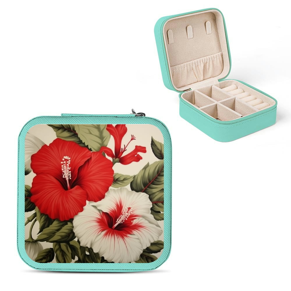 Shiartex Flowers Small Jewelry Boxes for Women Necklace Ring Earring ...