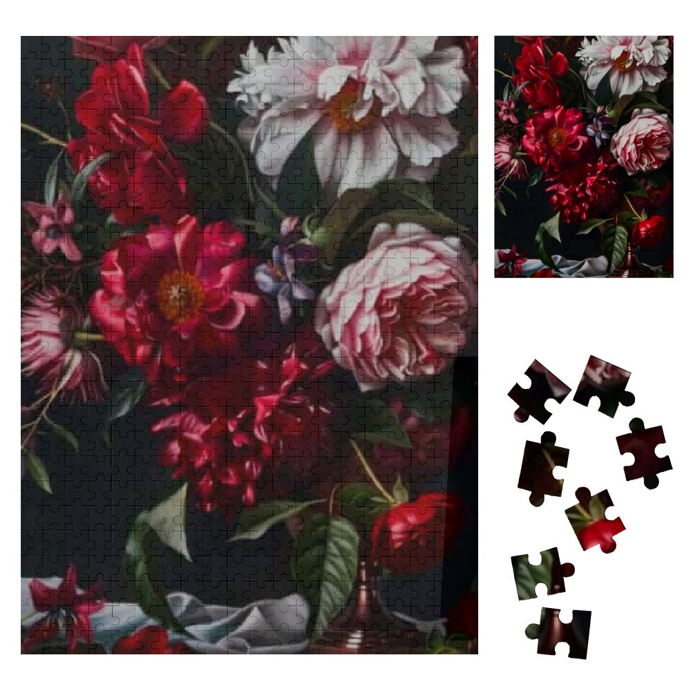 Shiartex Flowers Wooden Jigsaw Puzzle Family Birthday Wedding Gift for ...