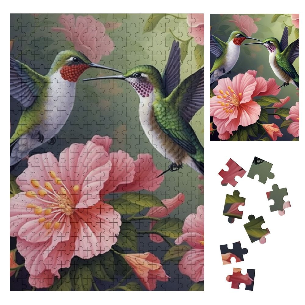 Shiartex Flowery Hummingbird: Premium Jigsaw Puzzle for Adults - Best ...