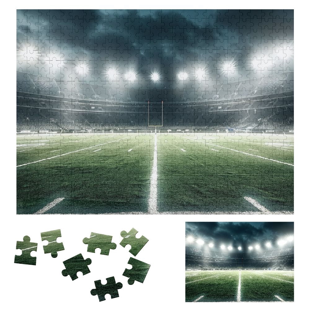 Shiartex Football Field Stadium Lights Wooden Jigsaw Puzzle for Adults ...