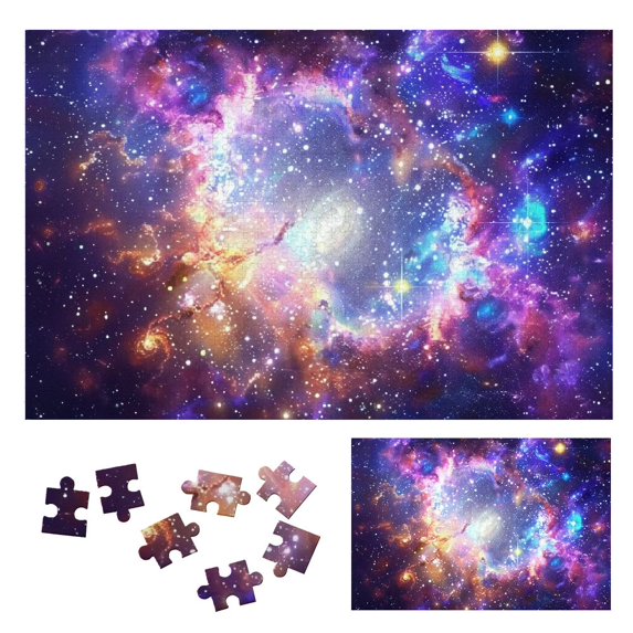 Shiartex Galaxy Stars Space Art Print Wooden Jigsaw Puzzle Impossible ...