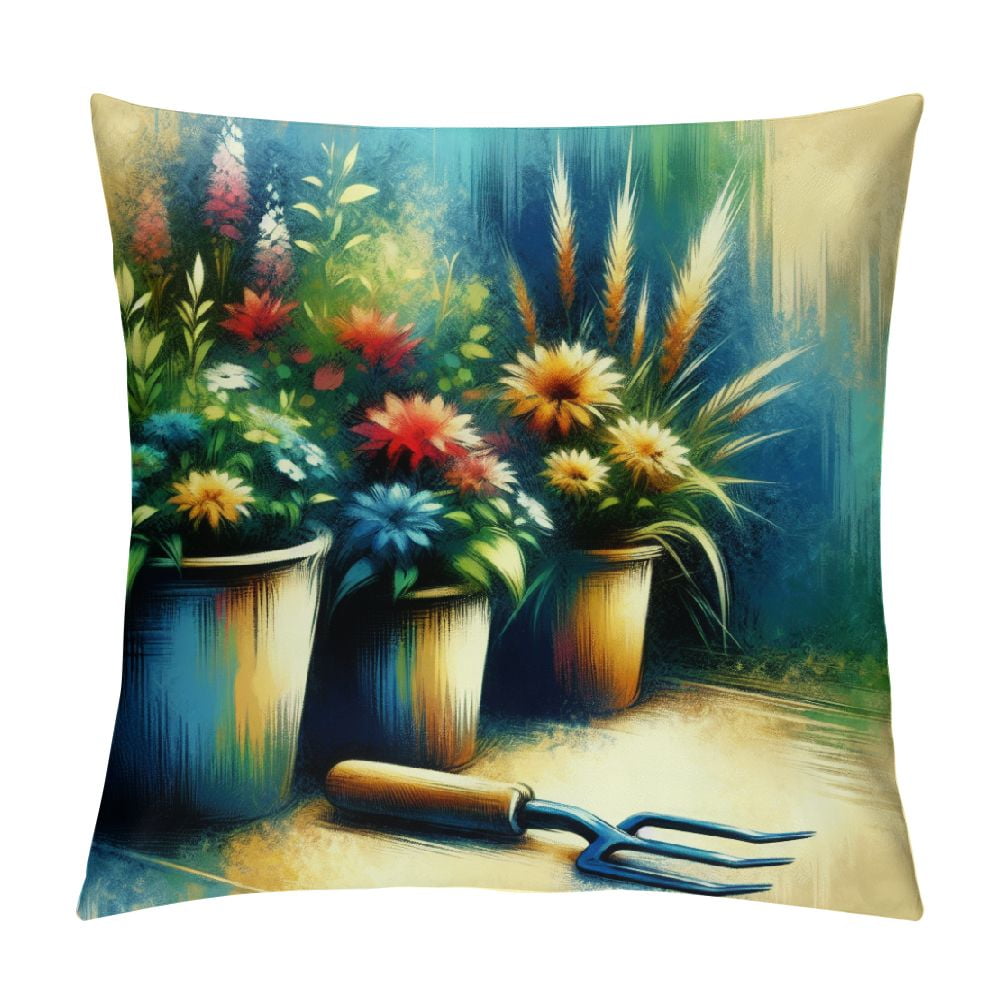 Shiartex Hello Spring Pillow Covers, Gnome Throw Pillow Covers, Flower ...