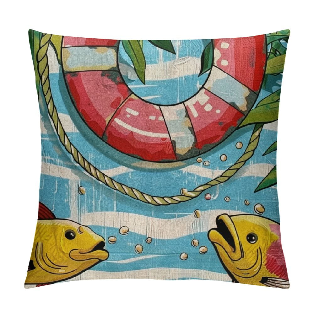 Shiartex Hello Sunshine Pool Decorative Throw Pillow Covers, Happy ...