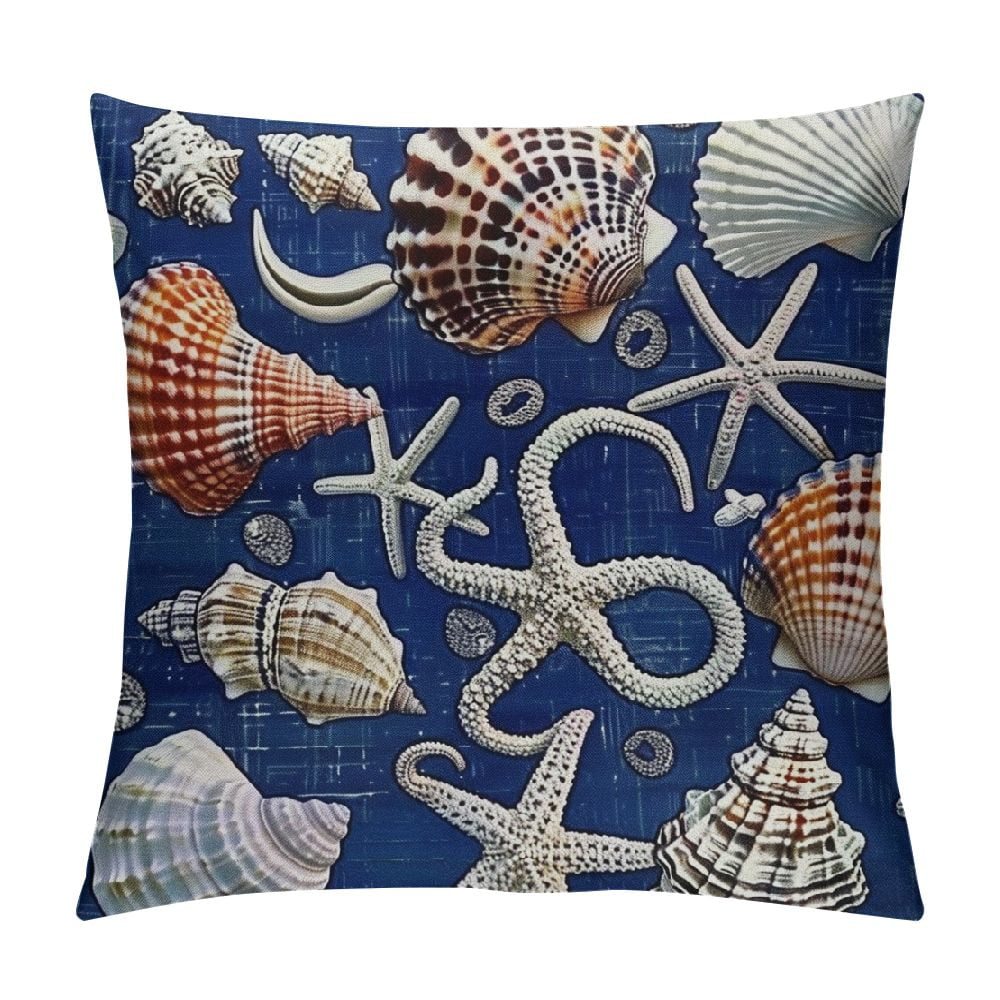 Shiartex Hopyeer Nautical Coastal Outdoor Throw Pillows Cover Ocean ...