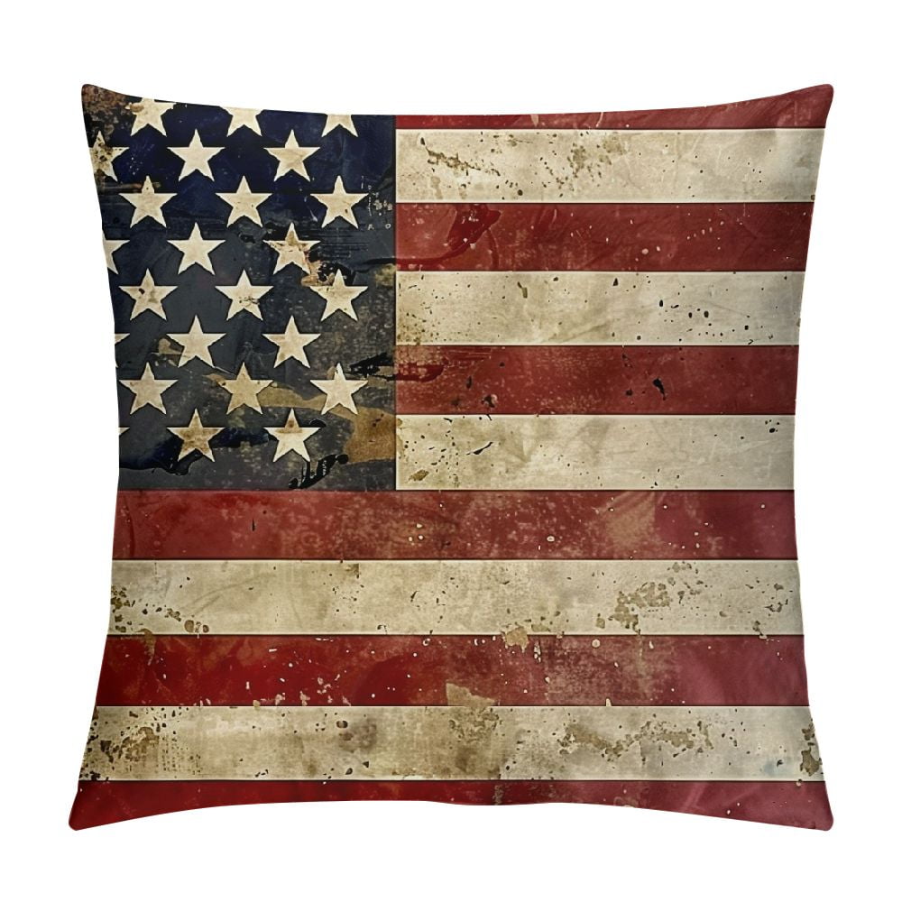 Shiartex Independence Day American Flag Pillow Covers 4th of July ...