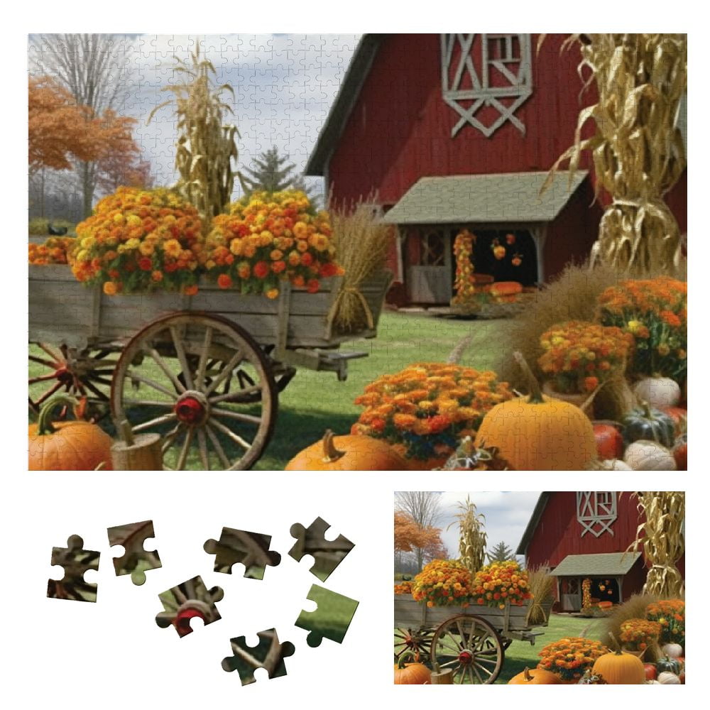 Shiartex - Jigsaw Puzzle for Adults - Pick of The Patch - Fall Autumn ...