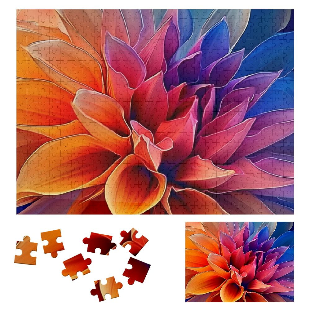 Shiartex Jigsaw Puzzles for Adults,Puzzles for Adults, Flower Modern ...
