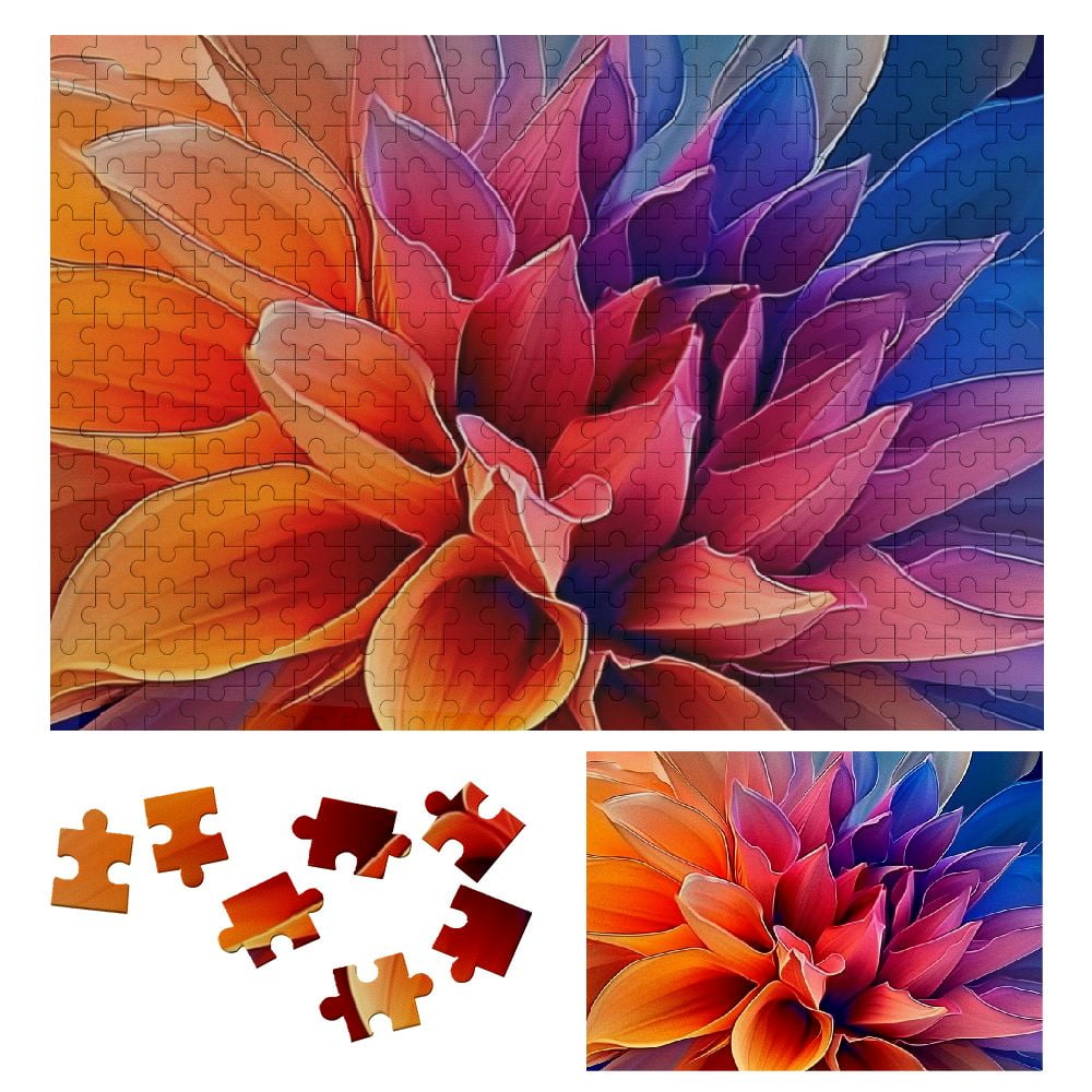 Shiartex Jigsaw Puzzles for Adults,Puzzles for Adults, Flower Modern ...