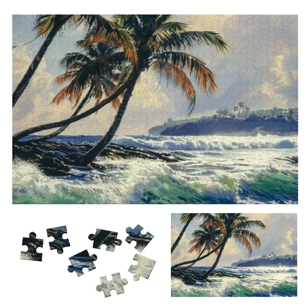 Shiartex Jigsaw Puzzles for Adults Seaside Scenery Painting Jigsaw ...