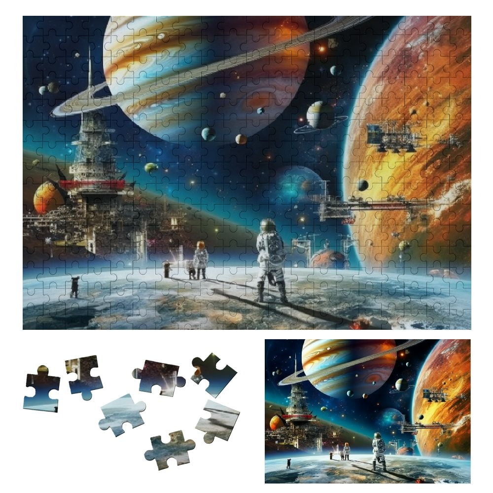 Shiartex Jigsaw Puzzles for Adults Space Traveler Solar System ...
