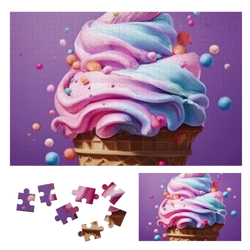 Shiartex Jigsaw Puzzles Fudge Ice Cream Puzzles Puzzle Wooden Picture ...