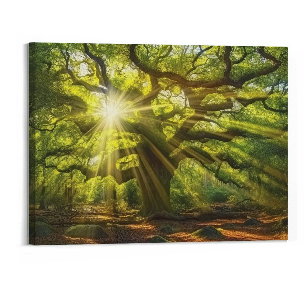 Shiartex Landscape Canvas Artwork Angel Oak Tree Picture Prints ...
