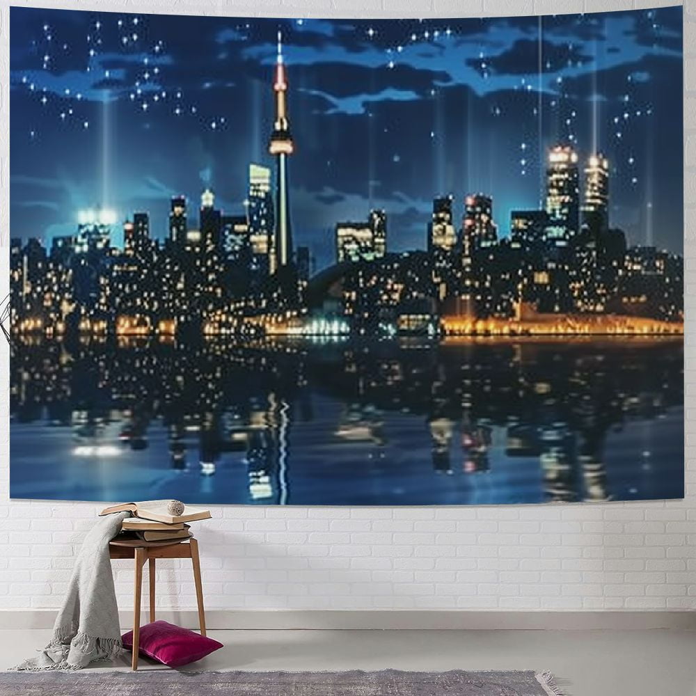 Shiartex Landscape Tapestry, Urban Theme a Cityscape View of Toronto ...