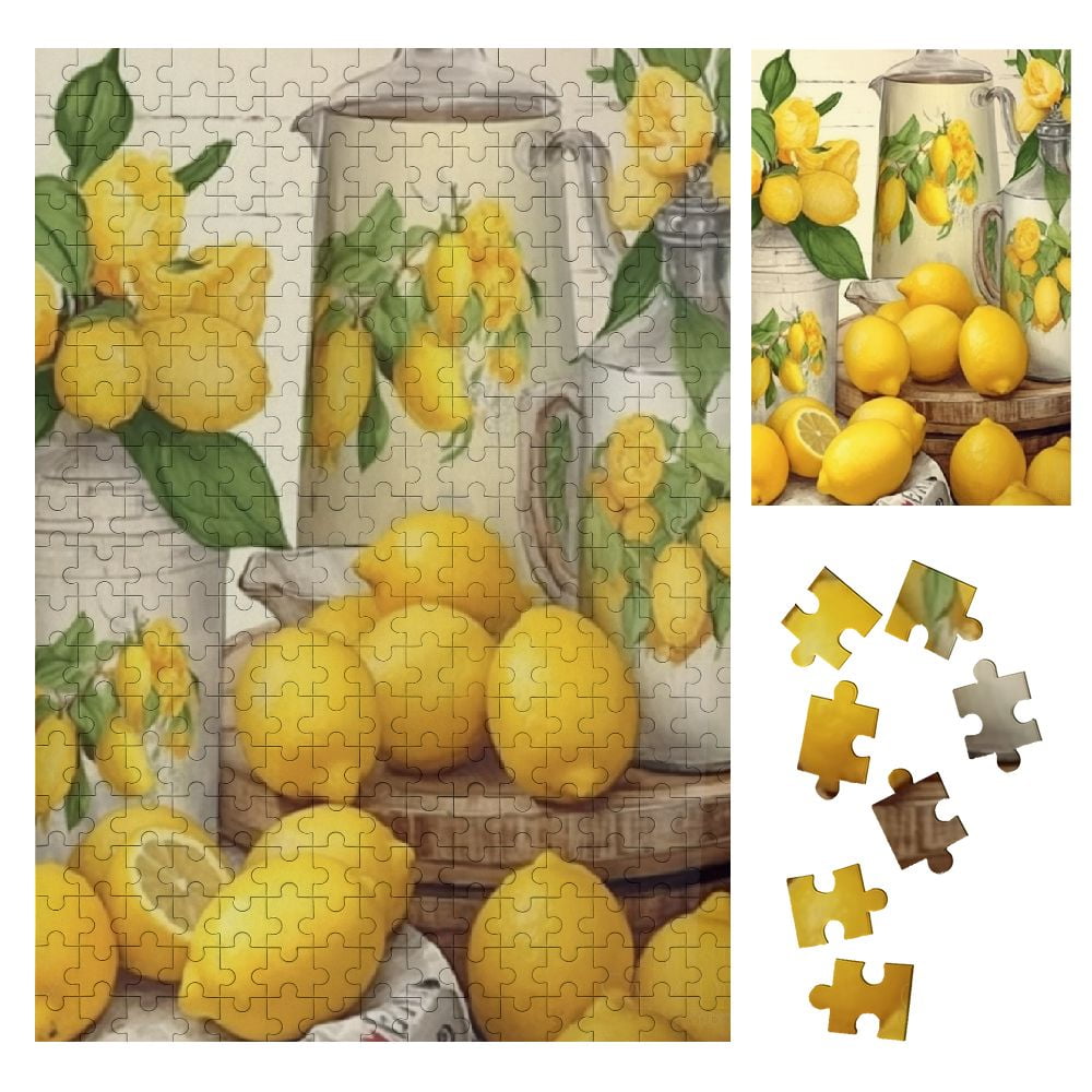 Shiartex Lemons Lemonade Table Wooden Jigsaw Puzzle for Adults ...