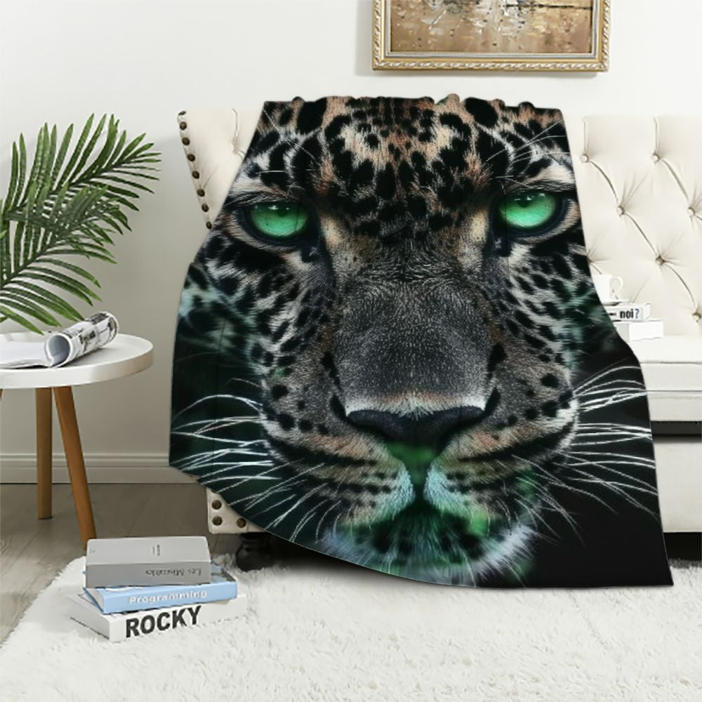 Shiartex Leopard Throw Blanket for Girls Boys Kids Sofa Couch Bedroom ...