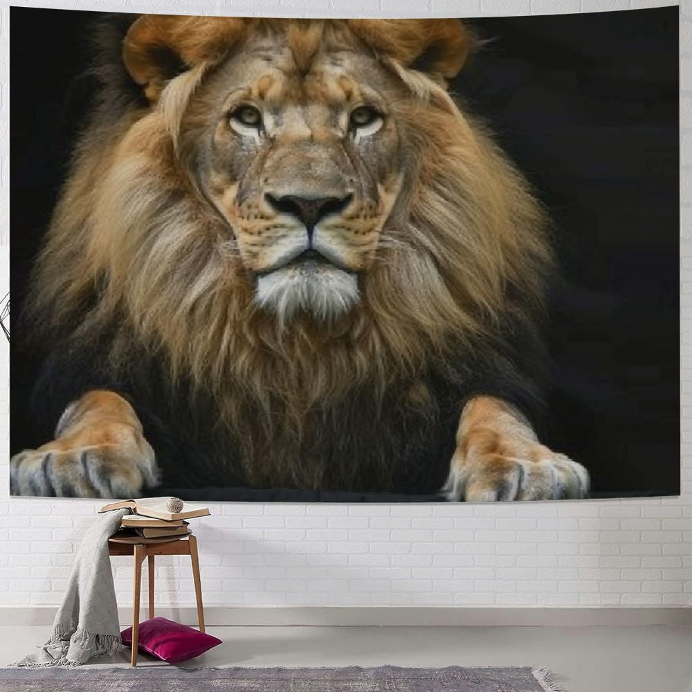 Shiartex Lion Tapestry Wall Hanging,Print Lion Wall Art Wild Animal ...