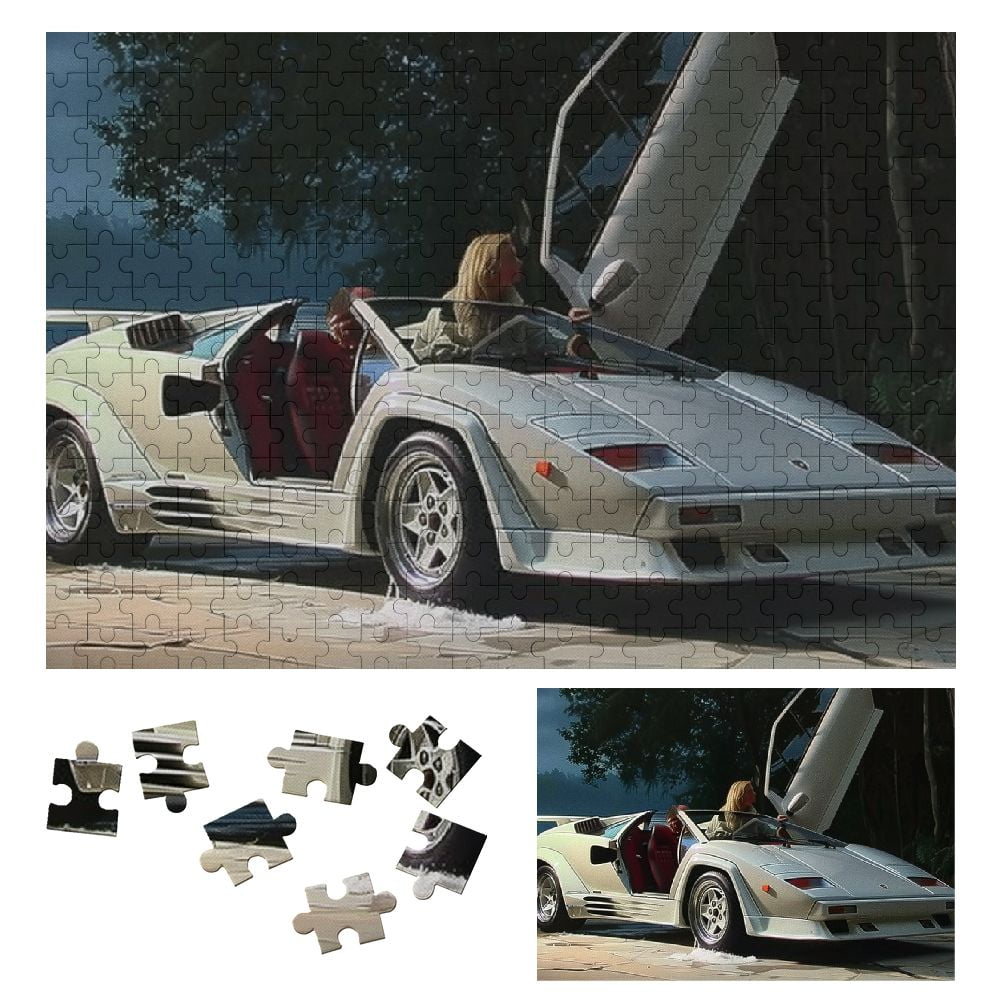Shiartex Luxury Sports Car Wooden Jigsaw Puzzle, Challenging Difficult ...