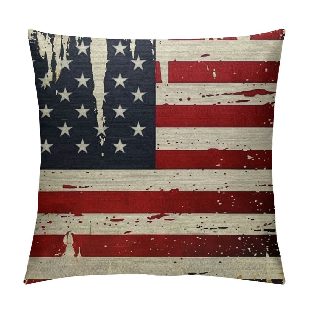 Shiartex Memory Foam Pillows American Flag Outdoor Throw Pillows Throw ...