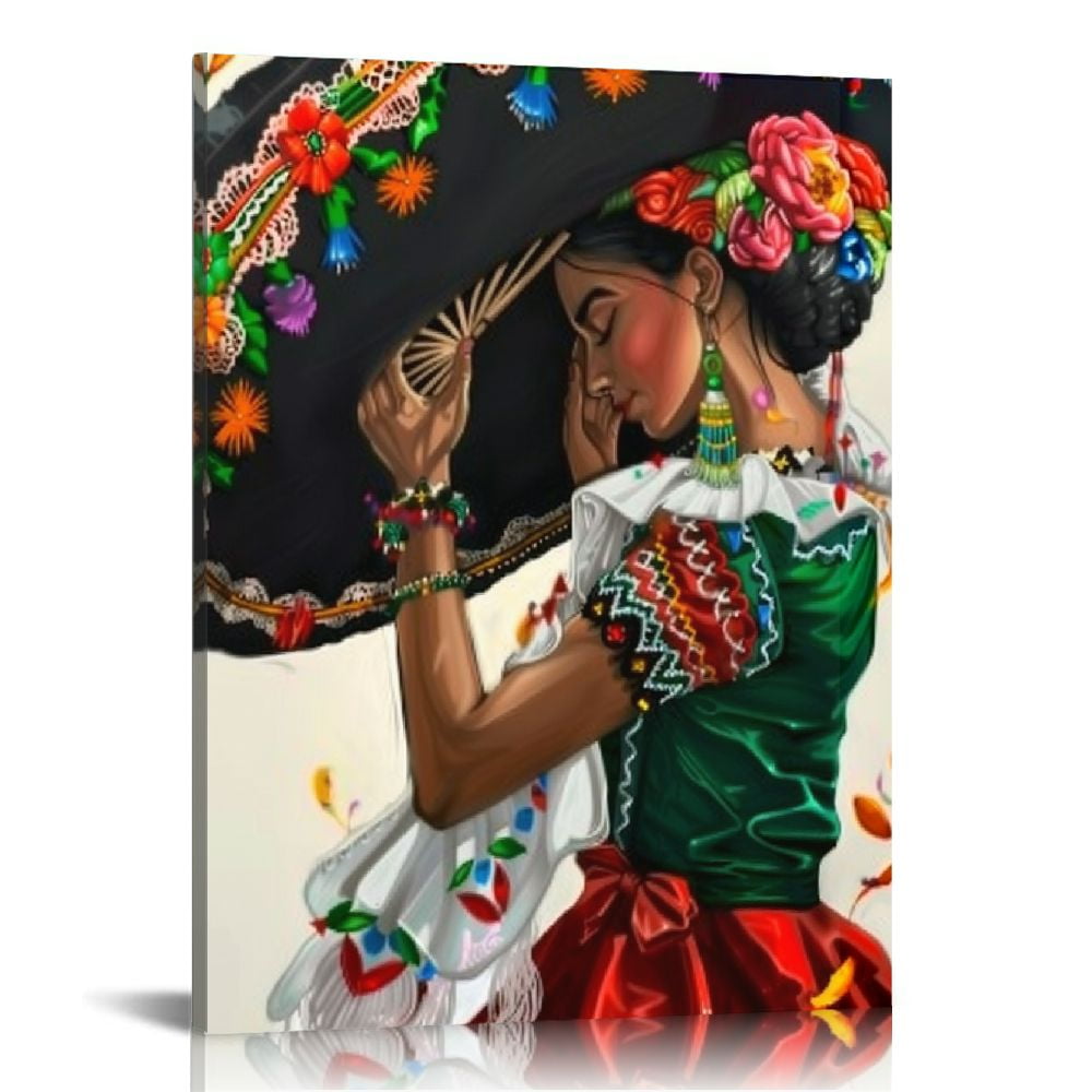 Shiartex Mexican Dance Canvas Wall Art Posters Gifts Bedroom Paintings ...
