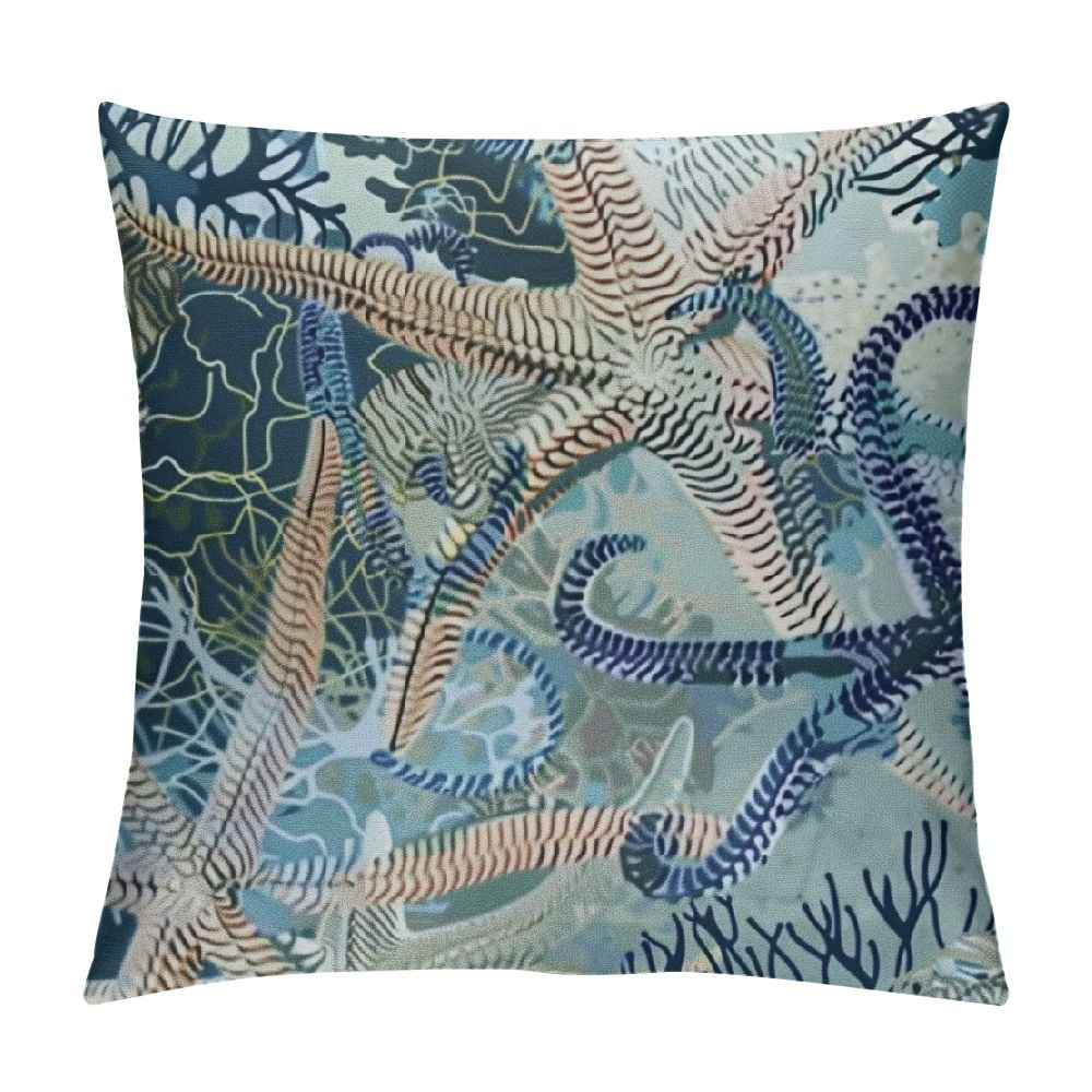 Shiartex Nautical Coastal Pillow Covers , Beach Themed Ocean Throw ...
