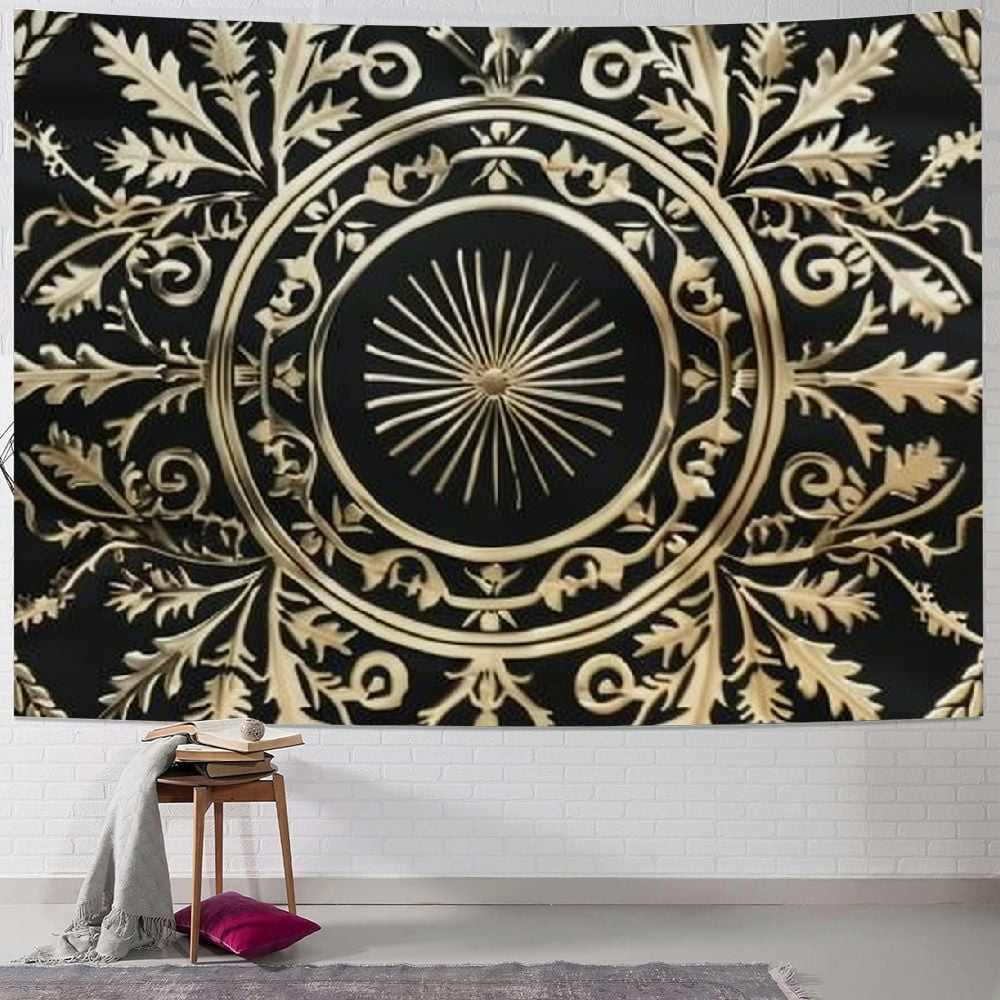 Shiartex Nordic Vikings Tapestry, Vegvsir Symbol Amulet Celtic Rune ...