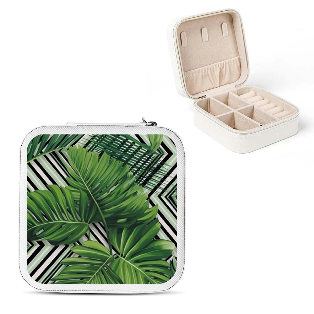 Shiartex Palm Leaf Jungle Art Deco Jewelry Storage Box for Necklaces ...