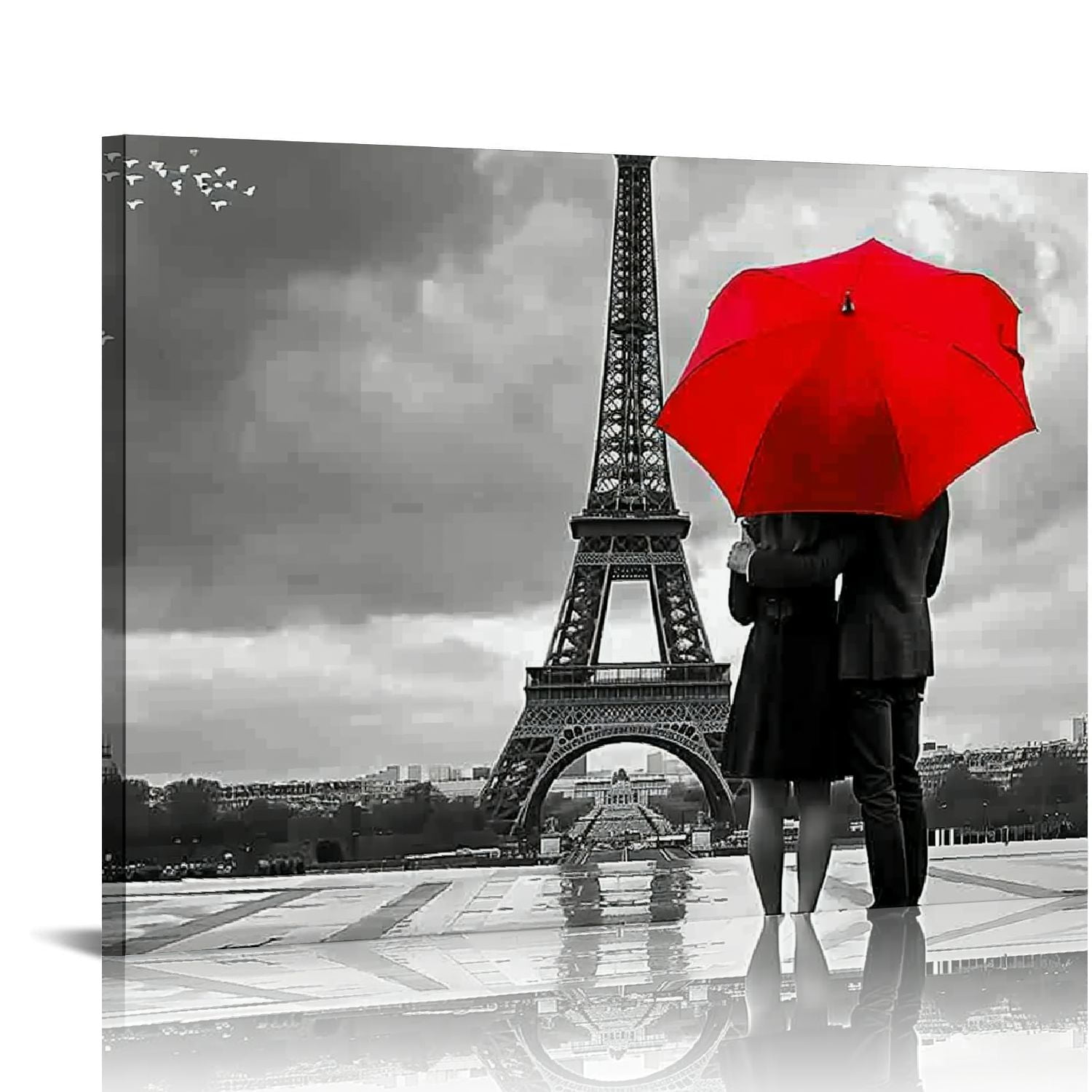 Shiartex Paris Wall Art Bathroom Decor Cityscape Canvas Bedroom Eiffel ...
