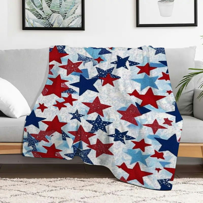 Shiartex Patriotic Throw Blanket - 4th of July Memorial Day ...