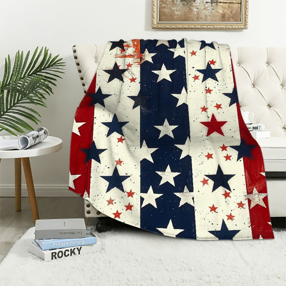 Shiartex Patriotic Throw Blanket for Baby Small 4th of July Memorial ...