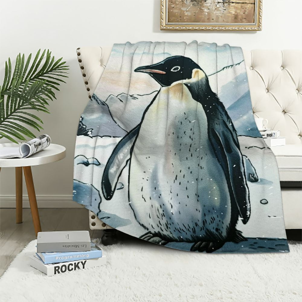 Shiartex Penguin Throw Blanket Kawaii Animal Blanket for Kids Boys ...