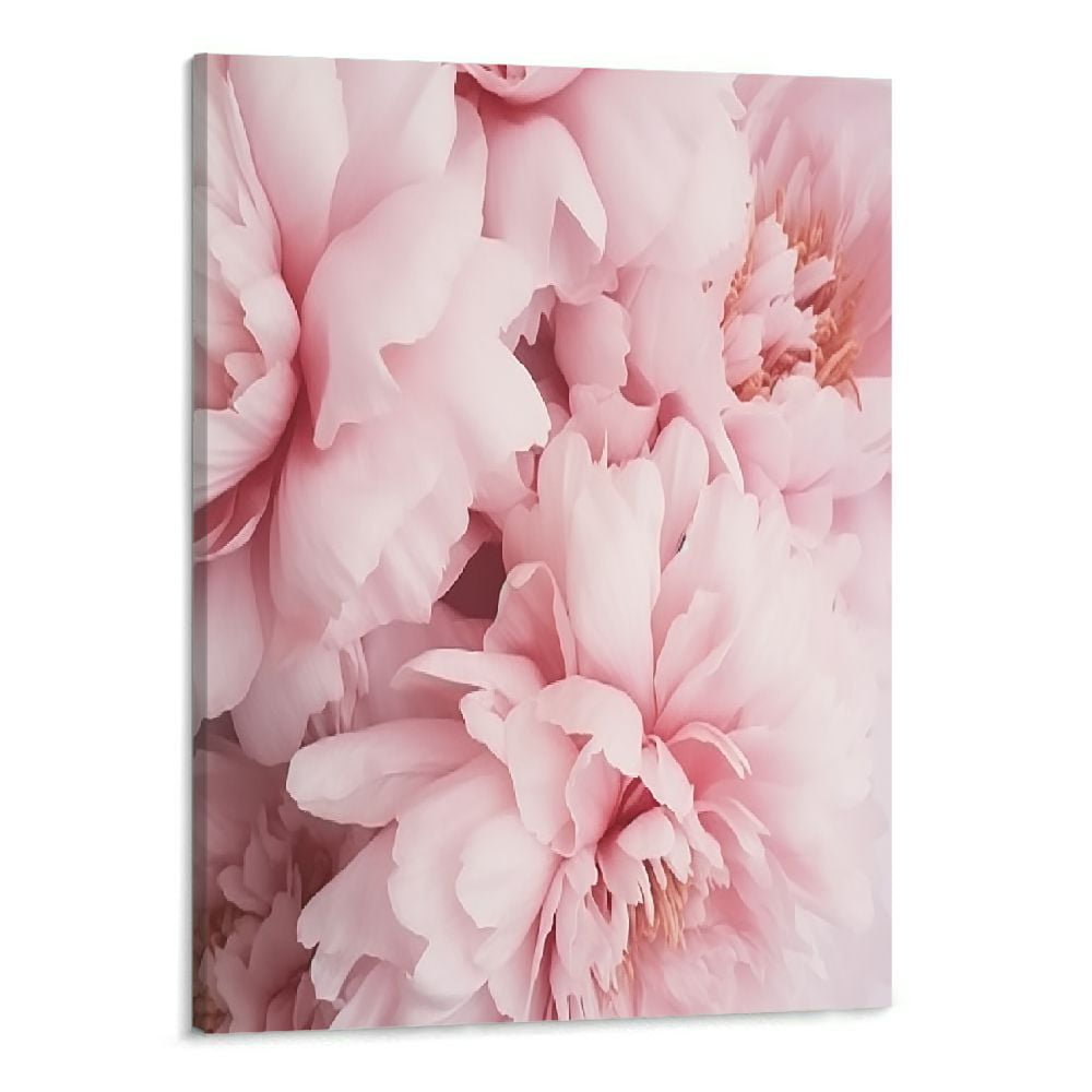 Shiartex Peonies Wall Art Peony Wall Art Flower Rose Painting Wall Art ...