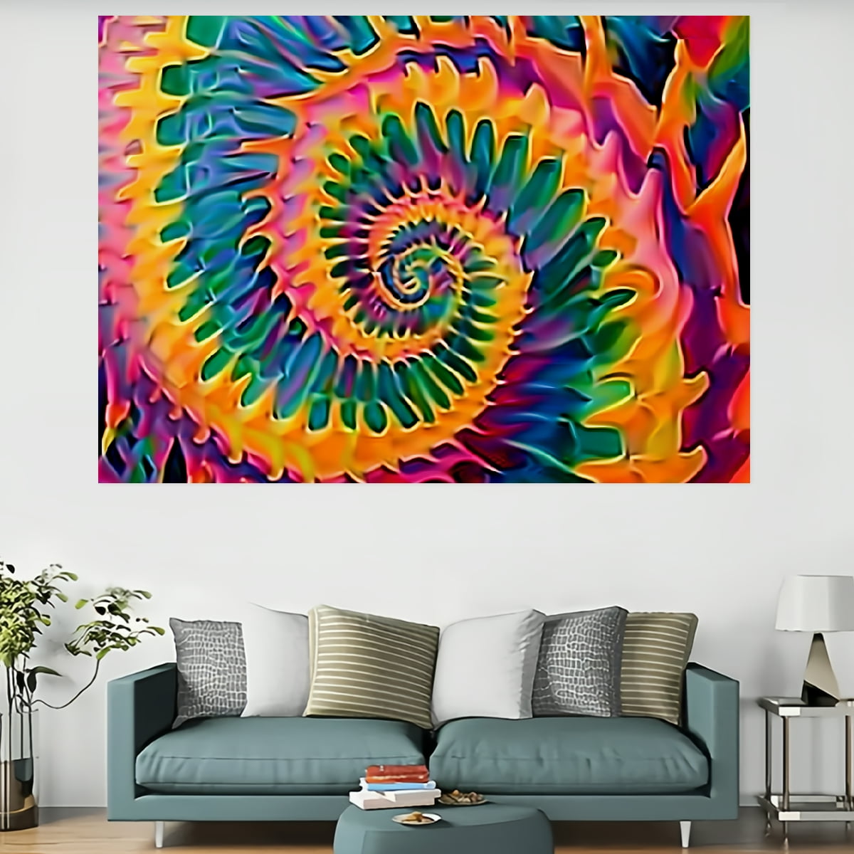 Shiartex Psychedelic Art Tapestry and Wall Decoration 100% Polyester ...