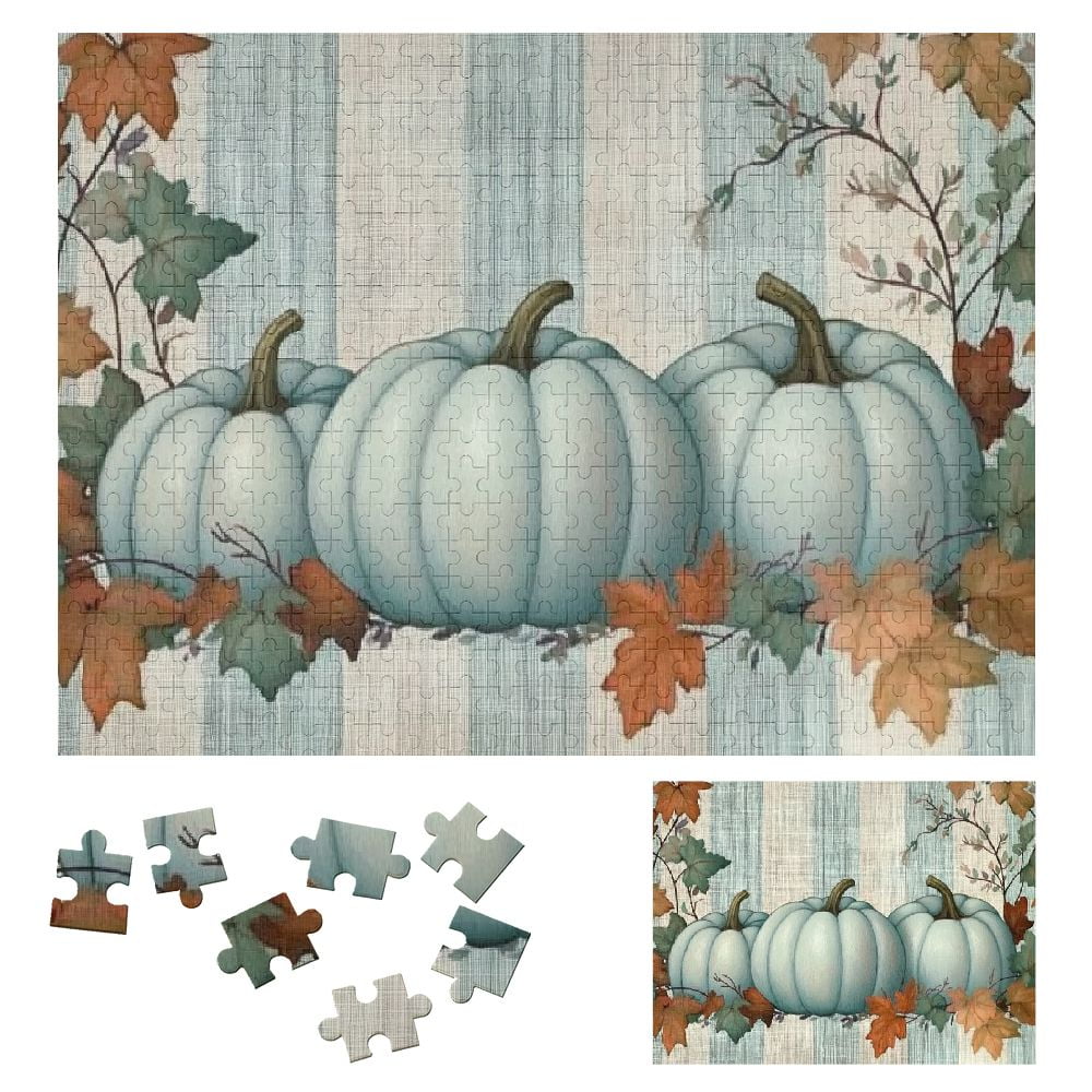 Shiartex Pumpkins Wooden Jigsaw Puzzles for Adults - Impossible Brain ...